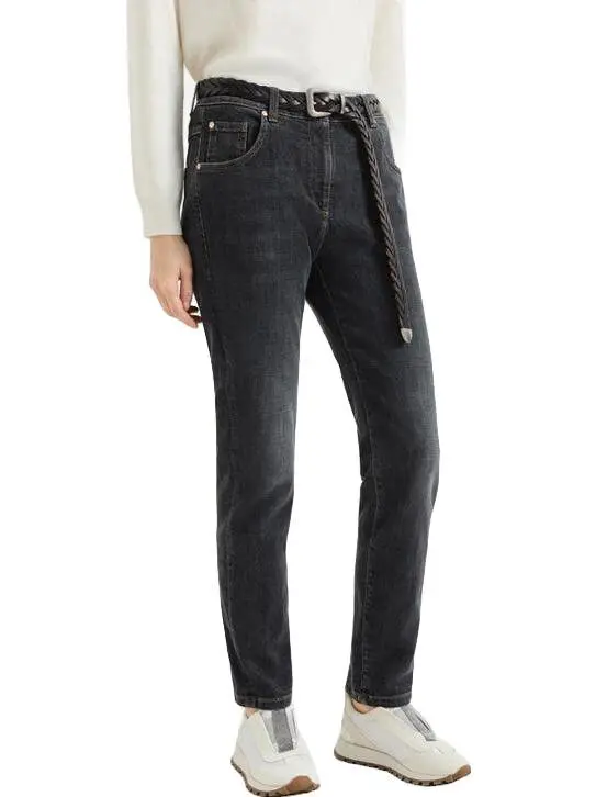 Brunello Cucinelli Slim Trousers - Dark Grey