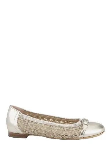 Agl Monia Ballet Flat - Platinum Fabric