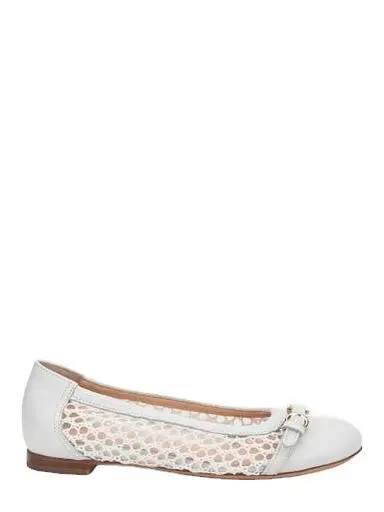 Agl Monia Ballet Flat - White Fabric