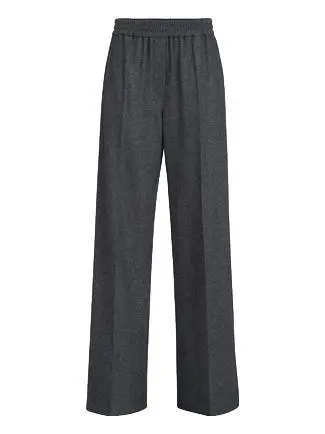 Brunello Cucinelli Cashmere Jersey Trousers - Anthracite