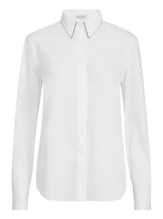 Brunello Cucinelli Shirt With Monili - White