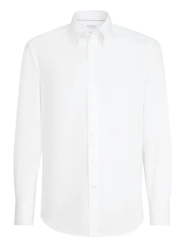 Brunello Cucinelli Button-down Collar Shirt - White