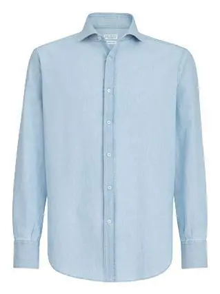 Brunello Cucinelli Chambray Shirt - Medium Denim