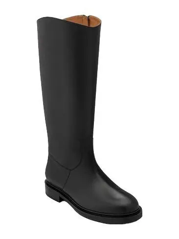 NEW AMENDMENT Bergen Riding Boot In Smooth Calf Leather - Black Leather