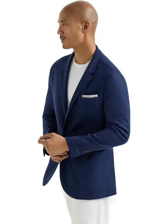 Brunello Cucinelli Cashmere Jersey Blazer - Cobalt