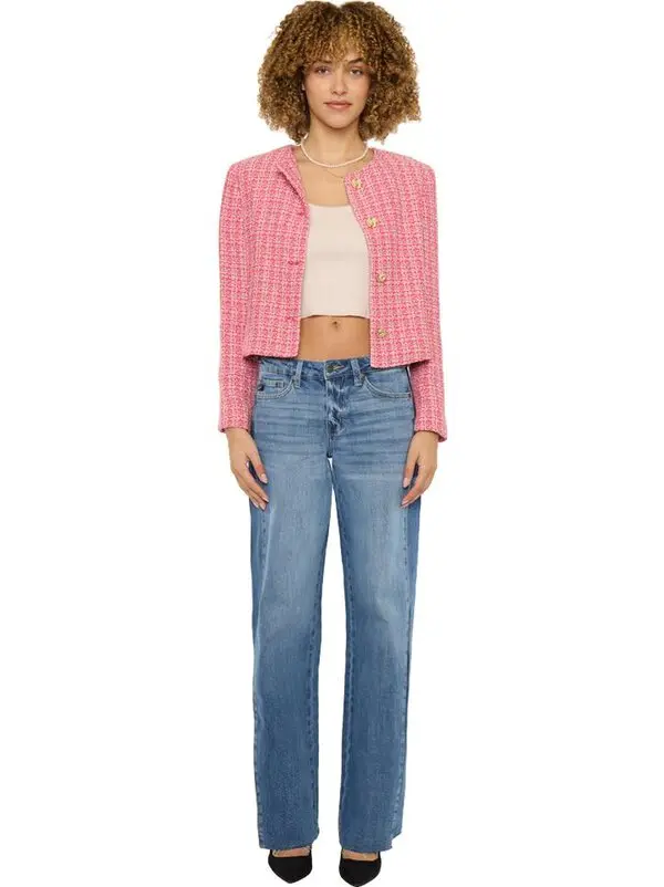 KANCAN Marianne Mid-rise Wide Leg Jeans - Medium Dark