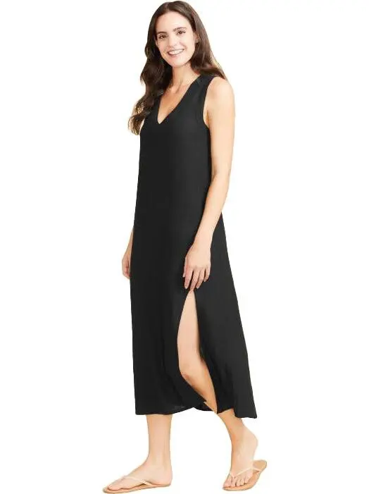 SITANO Grotta Midi Sleeveless Dress - Black