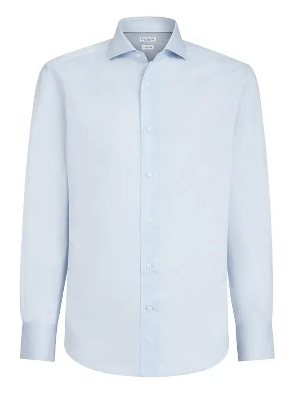 Brunello Cucinelli Twill Shirt - Azure