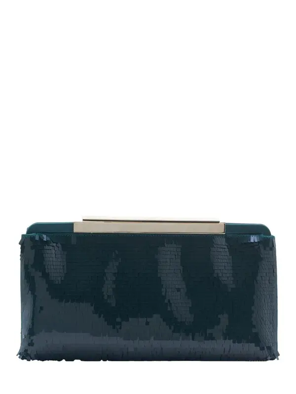 TOM FORD Patrick Paillette Clutch - Forest