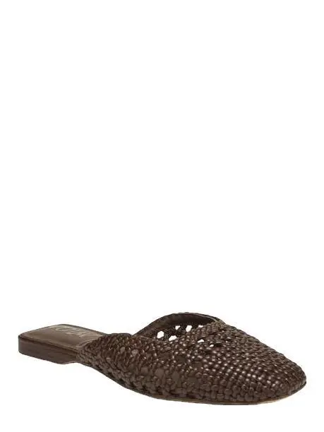 Sam Edelman Nola Woven Mule - Dark Brown
