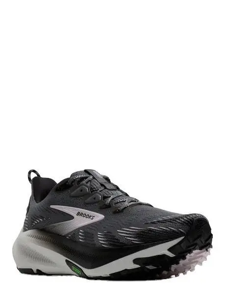 Brooks Ghost Trail Running Shoe - Poppy Seed/black/pink