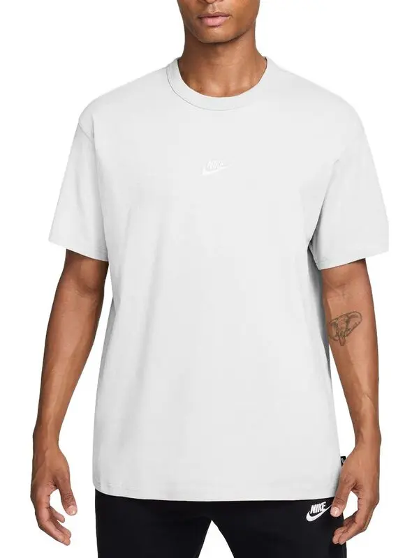 Nike Sportswear Embroidered Swoosh Cotton T-shirt - White
