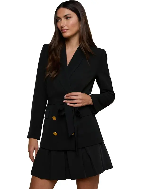 L'Agence Aven Wrap Blazer - Black