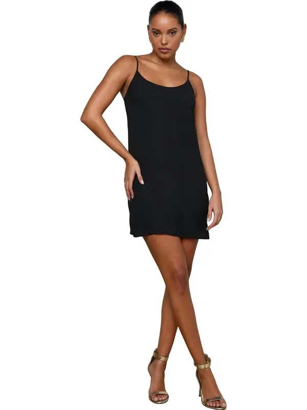 L'Agence Raye Slip Lining Dress - Black