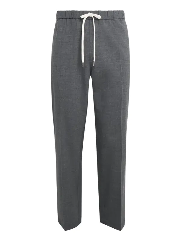 MAISON MARGIELA Drawstring Tailored Trousers - Grey