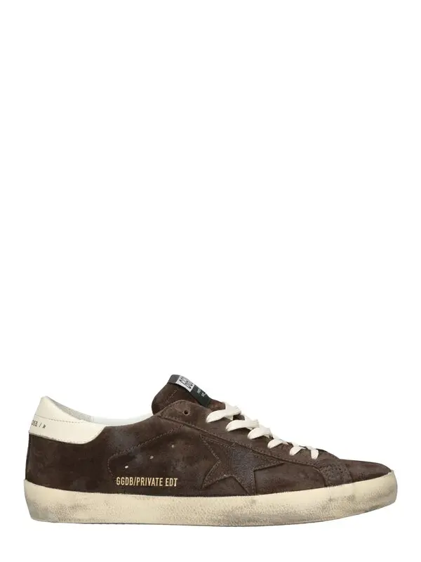 GOLDEN GOOSE Leather Superstar Sneakers - Brown