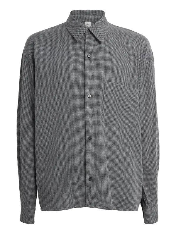 WON HUNDRED Check Maza Shirt - Grey