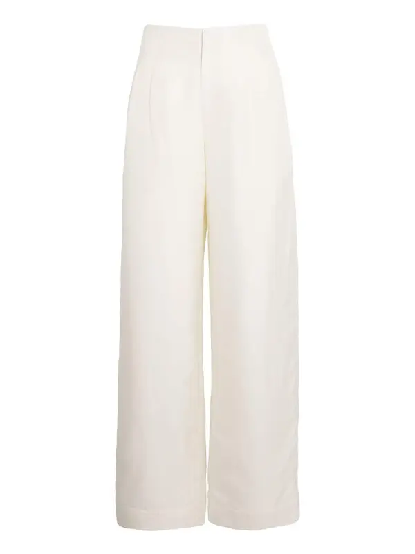 Staud Pierre Wide-leg Trousers - Ivory