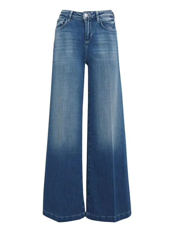 L'Agence Quincy High-rise Wide-leg Jeans - Blue