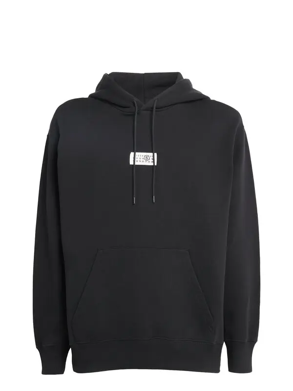 MAISON MARGIELA Cotton Numeric Hoodie - Black