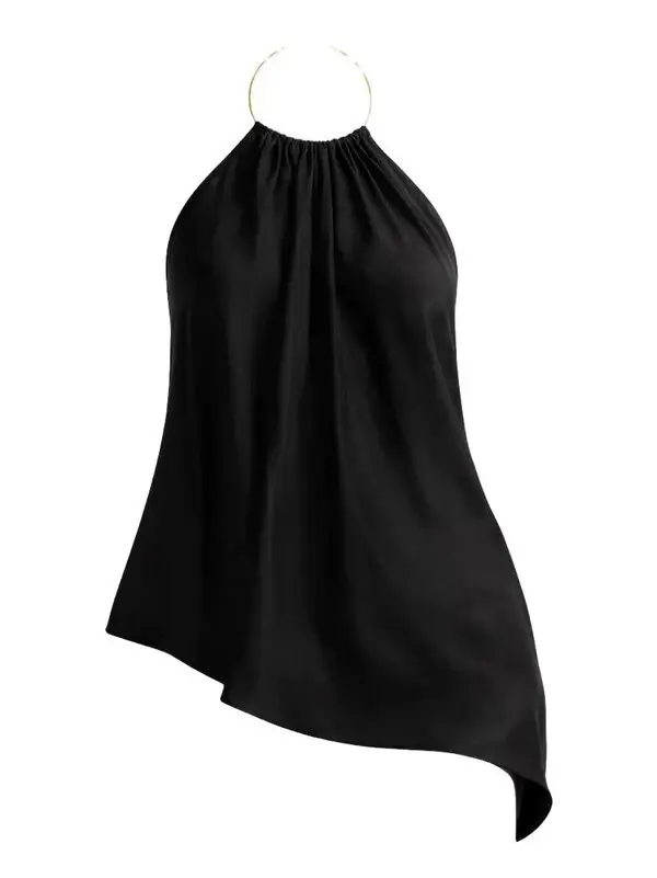Cynthia Rowley Talita Ring Blouse - Black