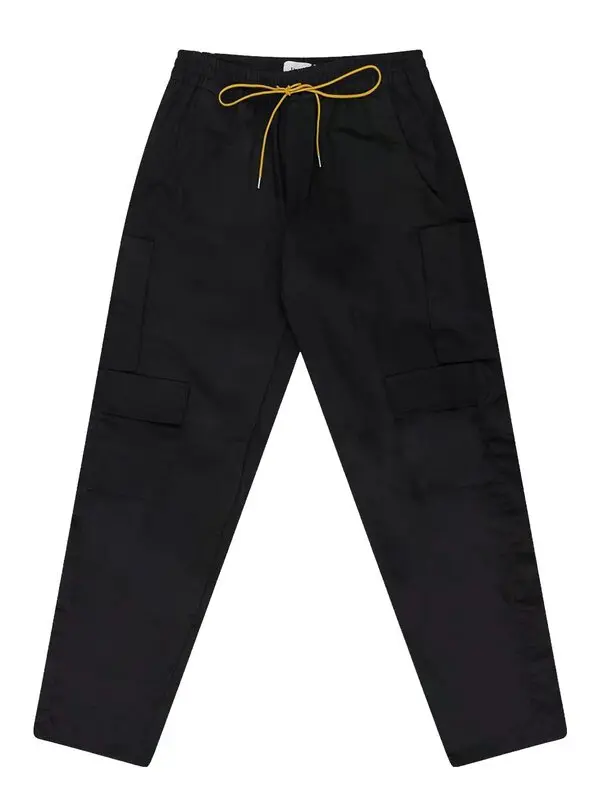 Rhude Twill-texture Cargo Trousers - Black