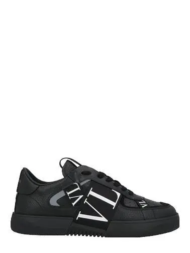 Valentino Garavani Leather Low-top Sneakers - Black