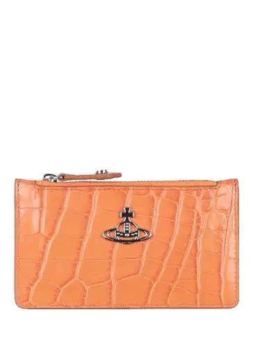 VIVIENNE WESTWOOD Leather Pouch - Orange