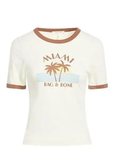 Rag & Bone Logo-print Jersey T-shirt - Off White