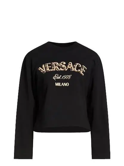 Versace Sweatshirt With Logo - Black