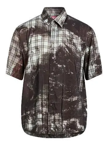 DIESEL Shirt Lead Size Rayon, Nylon - Grey
