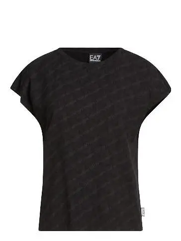 EA7 Cotton-elastane T-shirt - Black