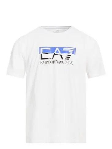 EA7 T-shirt Size Cotton, Elastane - White