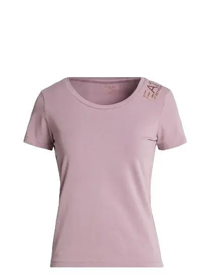EA7 Logo-print T-shirt - Pink