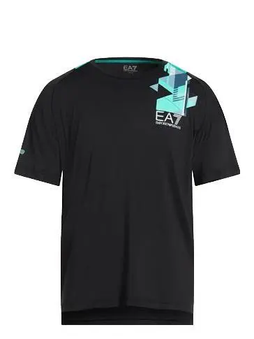 EA7 T-shirt Size Polyester, Elastane - Black