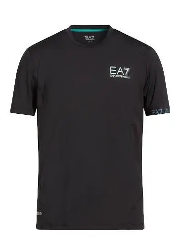 EA7 T-shirt Size Polyester, Elastane - Black