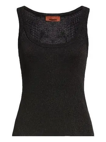 Missoni Knitted Metallic Top - Black