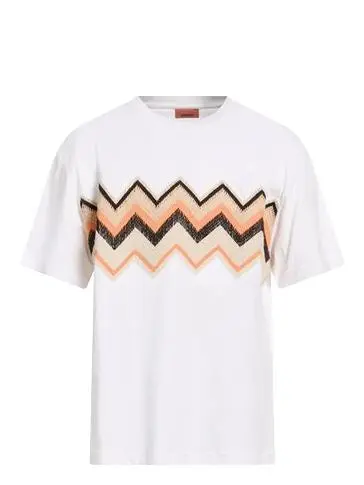 Missoni T-shirt Midnight Size Cotton, Acrylic, Wool - White