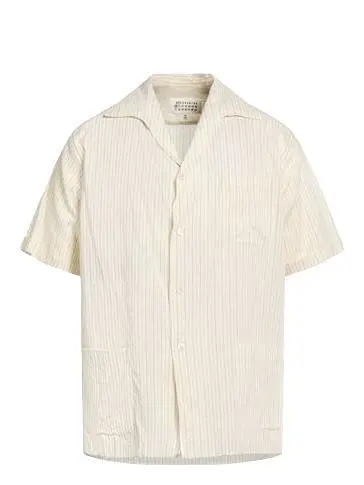 MAISON MARGIELA Shirt Ivory Size Cotton, Silk - White