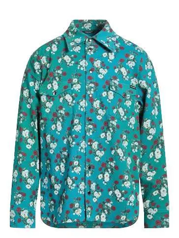 Dolce & Gabbana Denim Shirt Turquoise Size Cotton, Elastane - Blue