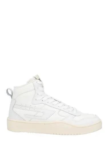 DIESEL High-top Leather Sneakers - White