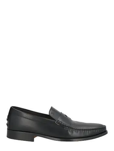 TOD'S Leather Penny Loafers - Black
