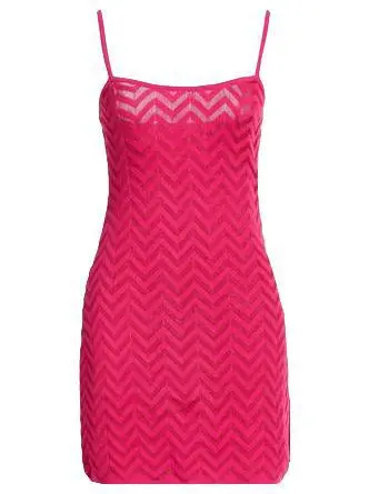 Missoni Knitted Bodycon Mini Dress - Pink