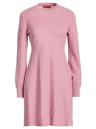 Missoni Mini Jacquard-knit Flared Dress - Pink