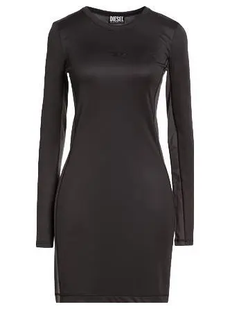 DIESEL® Mini Dress In Modal, Polyester, And Elastane - Black