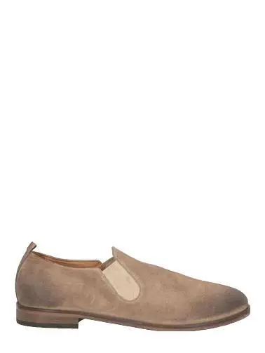 Moma Dark Leather Loafers - Beige