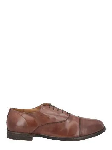 Moma Tan Calfskin Leather Oxford Shoes - Brown
