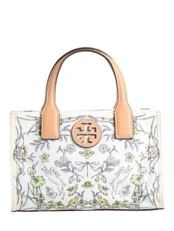 Tory Burch Ivory Floral Print Handbag - White