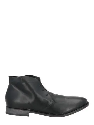 Moma Ankle Boots In Calfskin Leather - Black