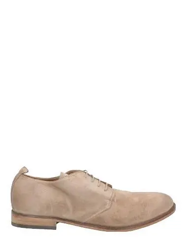 Moma Leather Lace-up Derby Shoes - Beige